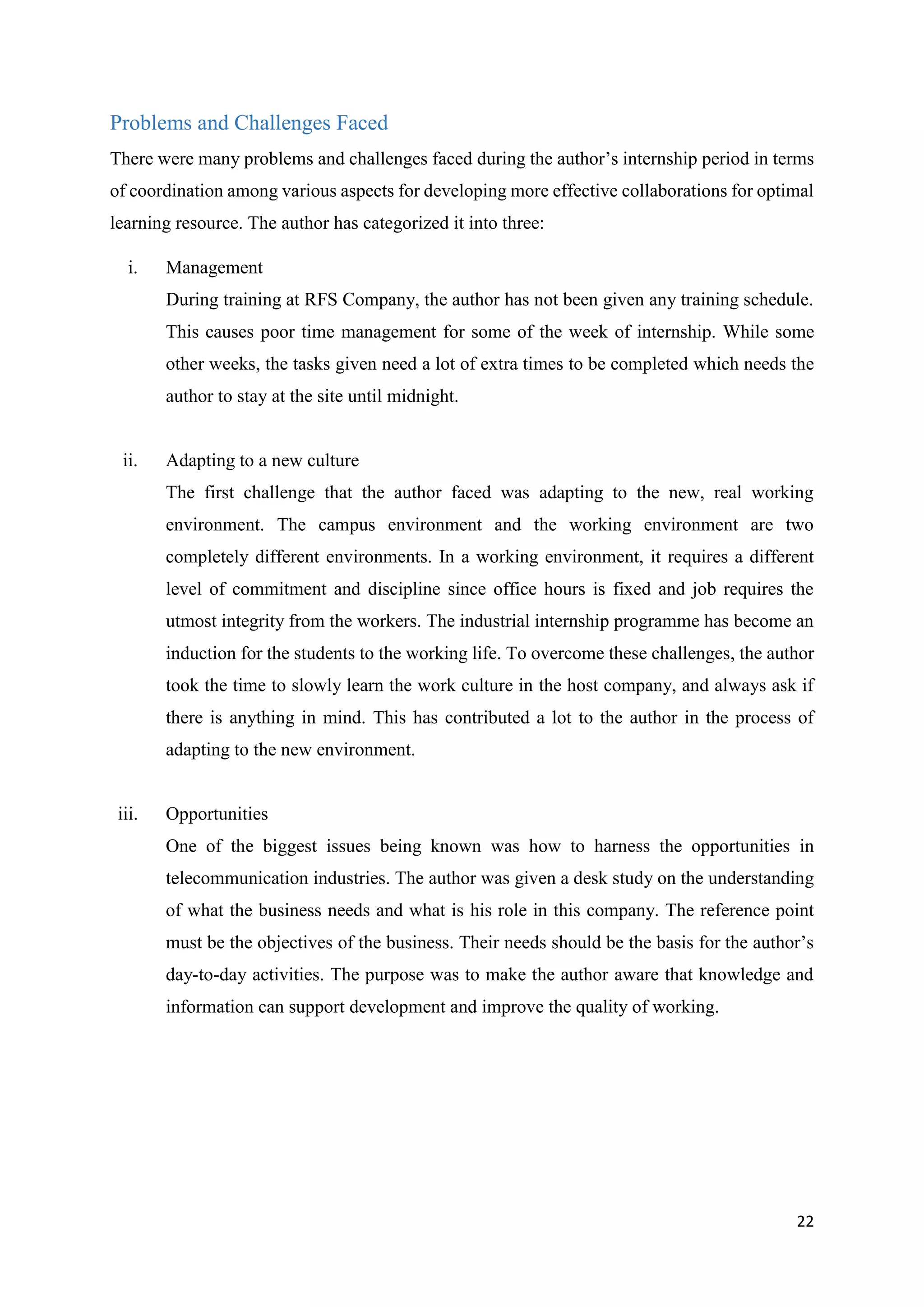 Internship Report | PDF