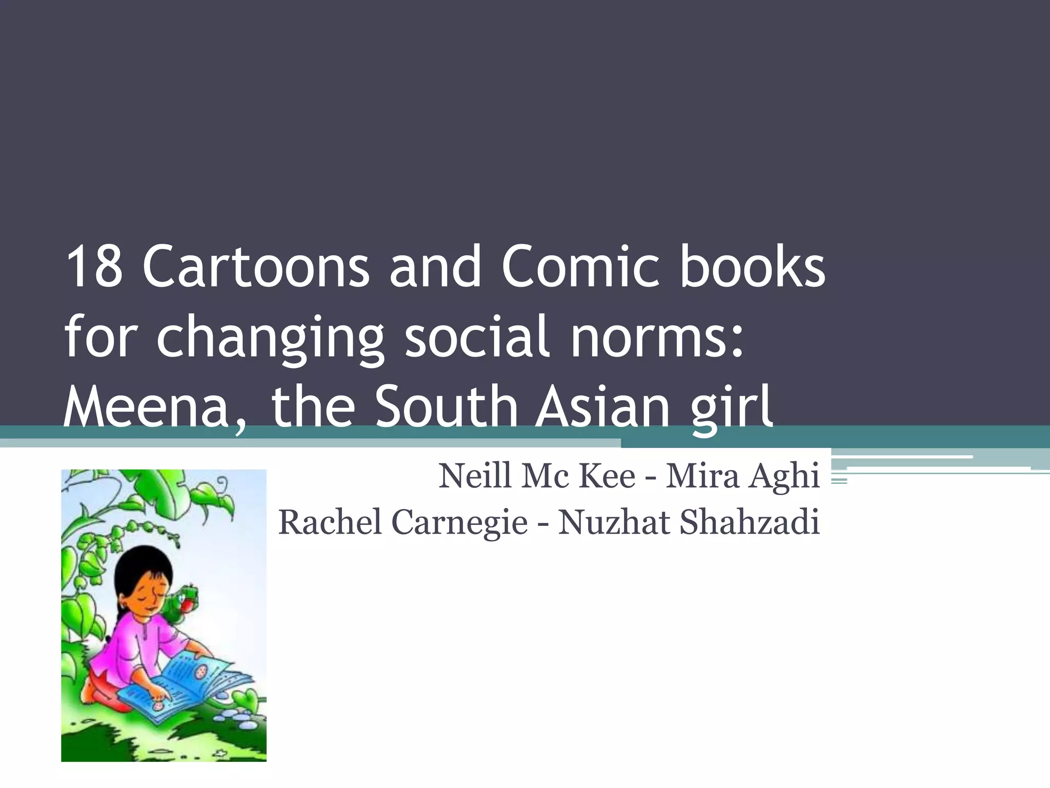 Cartoons and comic books for education - A book chapter | PPT