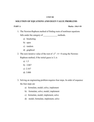 Maths questiion bank for engineering students | PDF