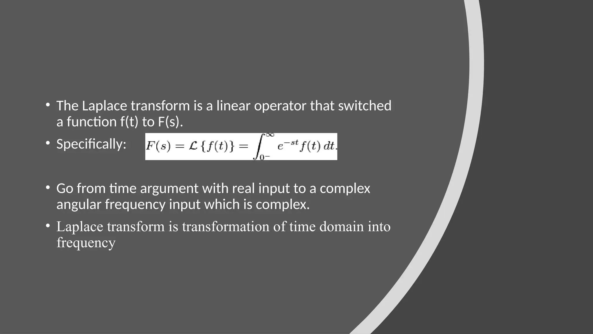 Introduction to Laplace Transform presentation | PPT