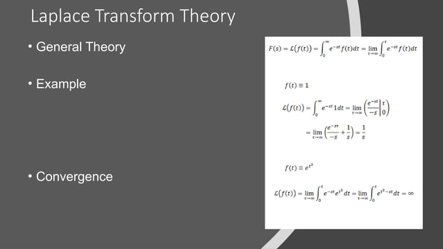 Introduction to Laplace Transform presentation | PPT