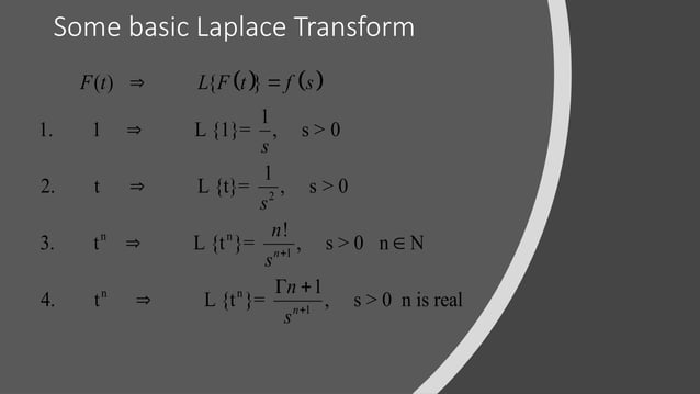 Introduction to Laplace Transform presentation | PPT