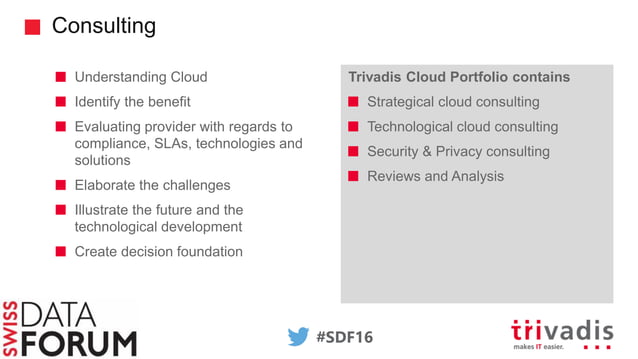 Cloud transition - The Trivadis approach | PPT