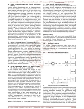 Comparative Study of Different Approaches for Measuring Difficulty Level of Question | PDF