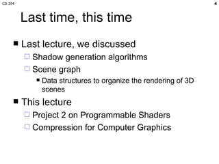 CS 354 Project 2 and Compression | PPT