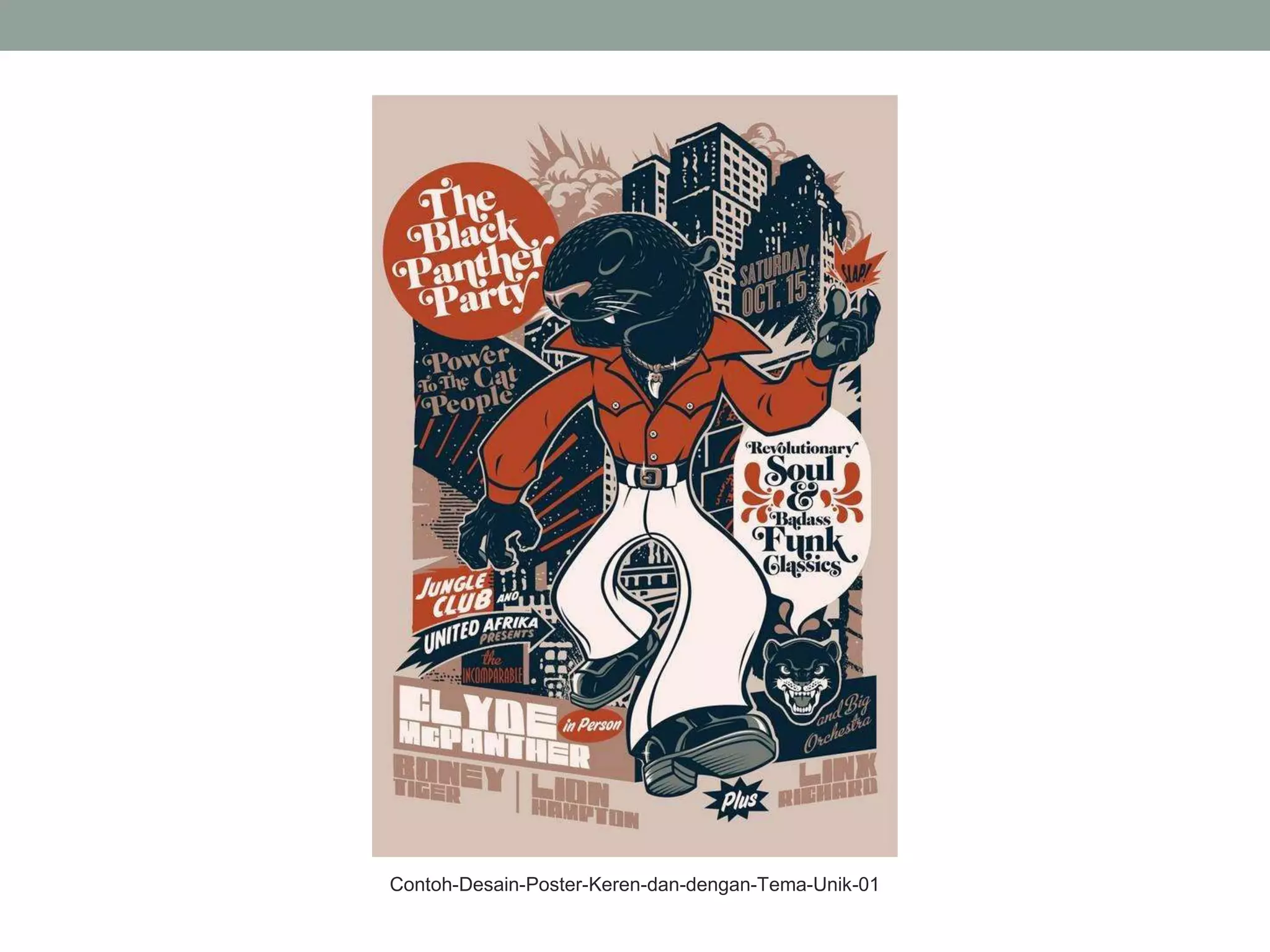 18 contoh desain poster keren dengan tema unik | PPT