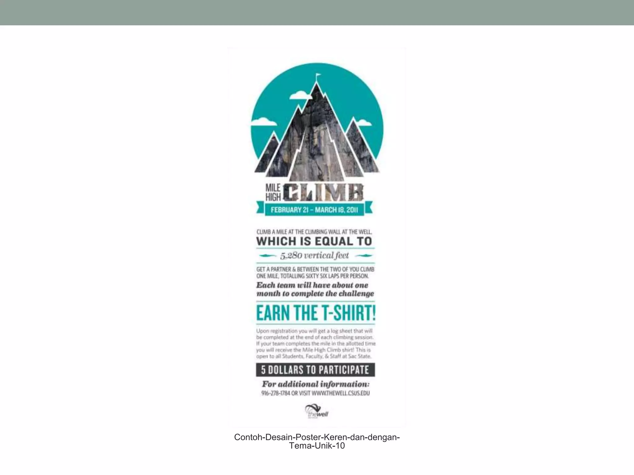 18 contoh desain poster keren dengan tema unik | PPT