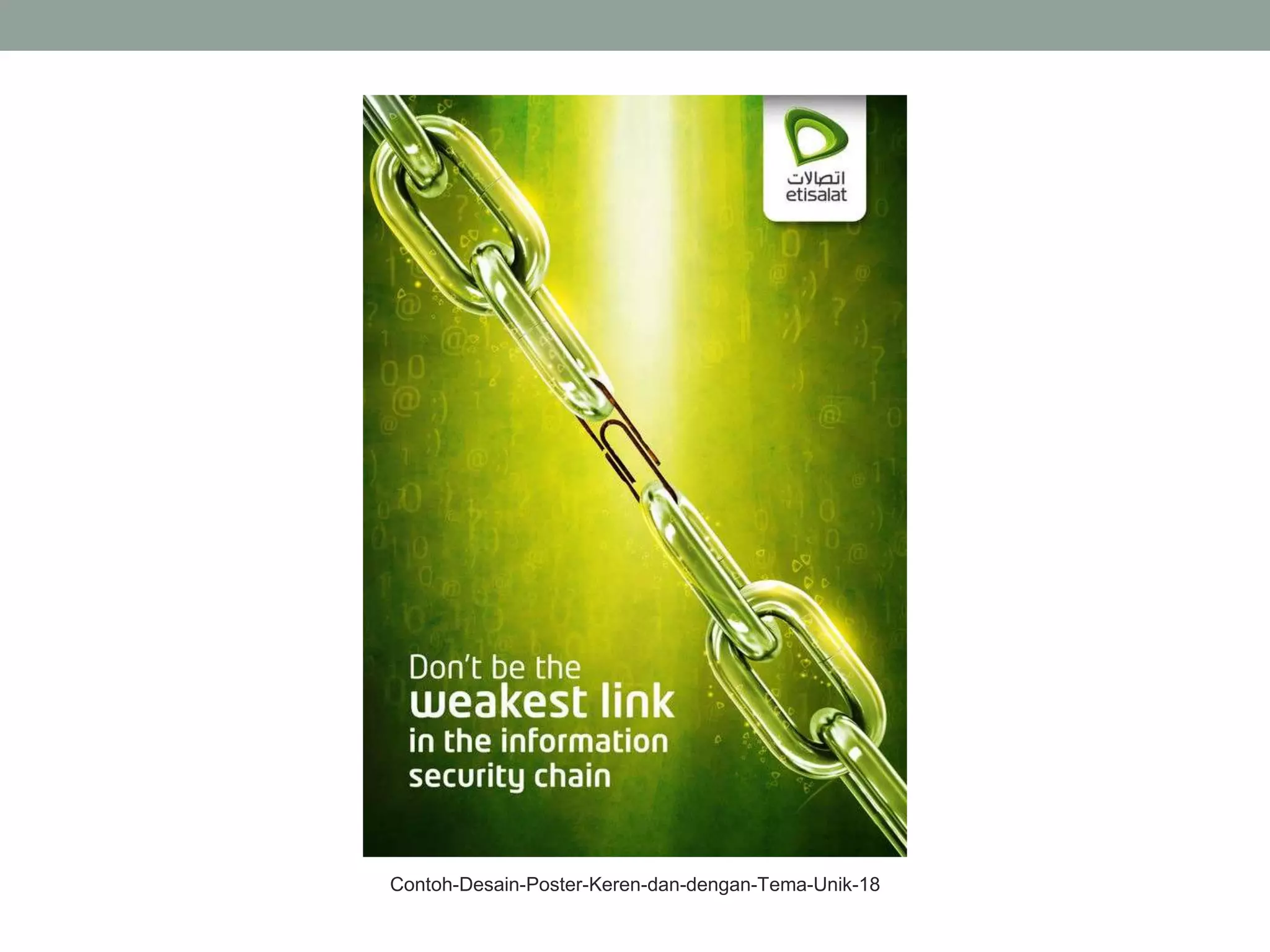 18 contoh desain poster keren dengan tema unik | PPT