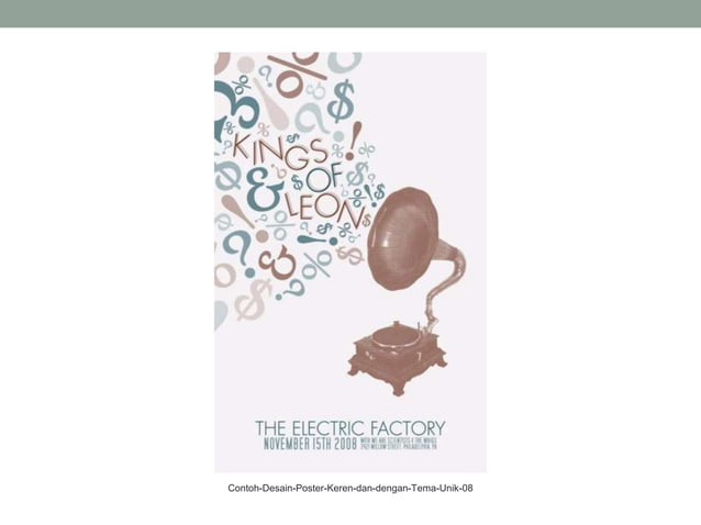 18 contoh desain poster keren dengan tema unik | PPT