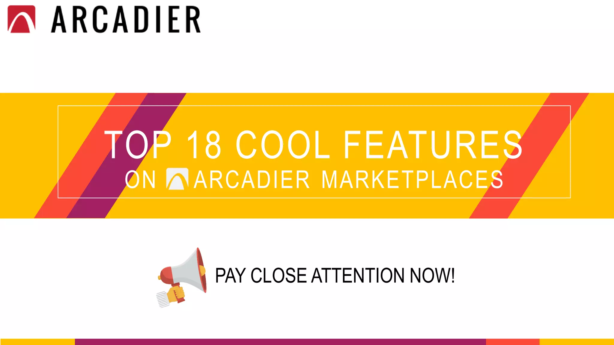 Top 18 Cool Features of Arcadier Marketplaces | PPT