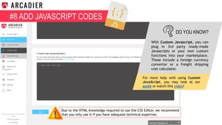 18 Cool Features on Arcadier Marketplaces | PDF | Web Design and HTML | Internet