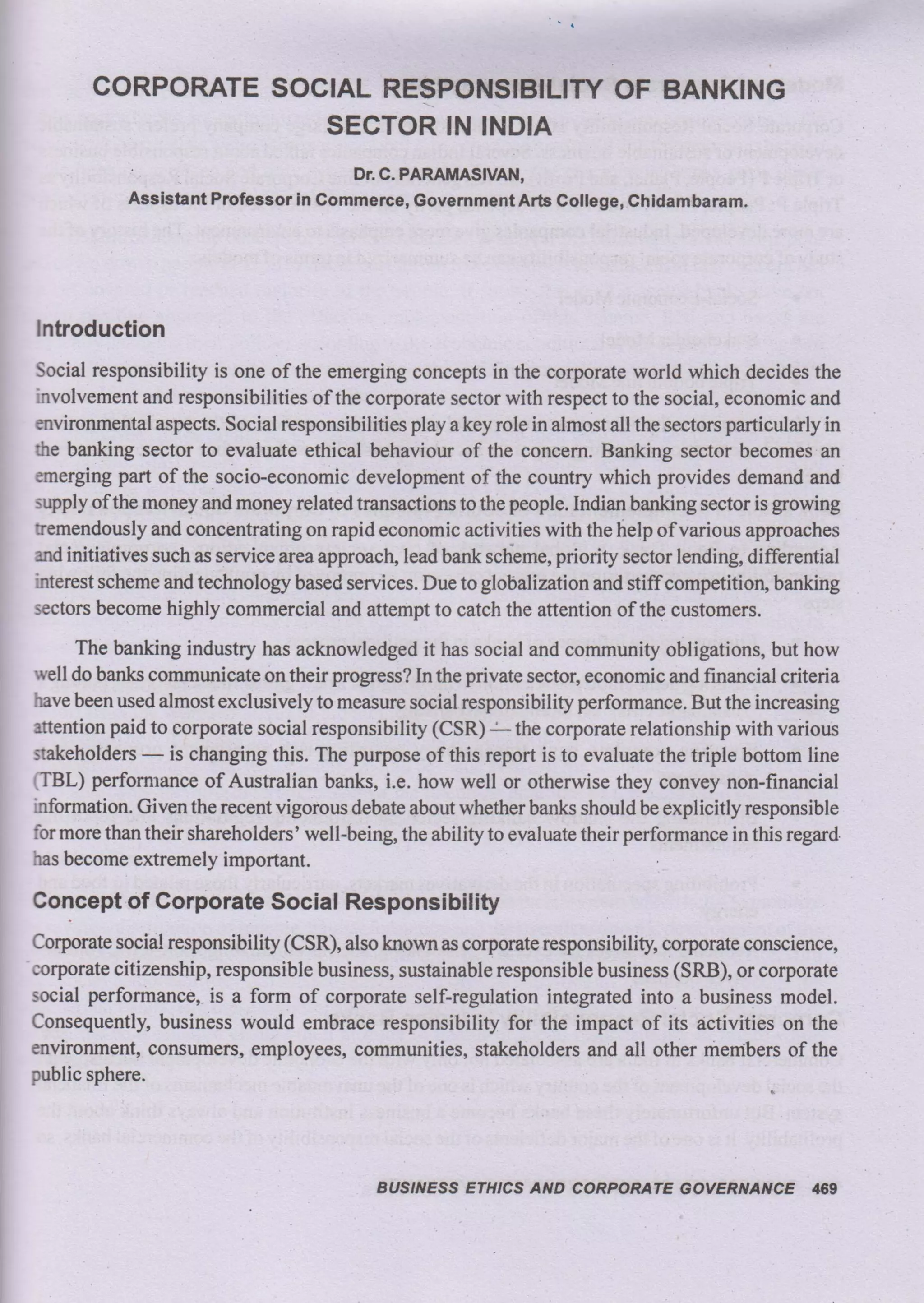 18 corporate social responsibility of banking sector in india | PDF
