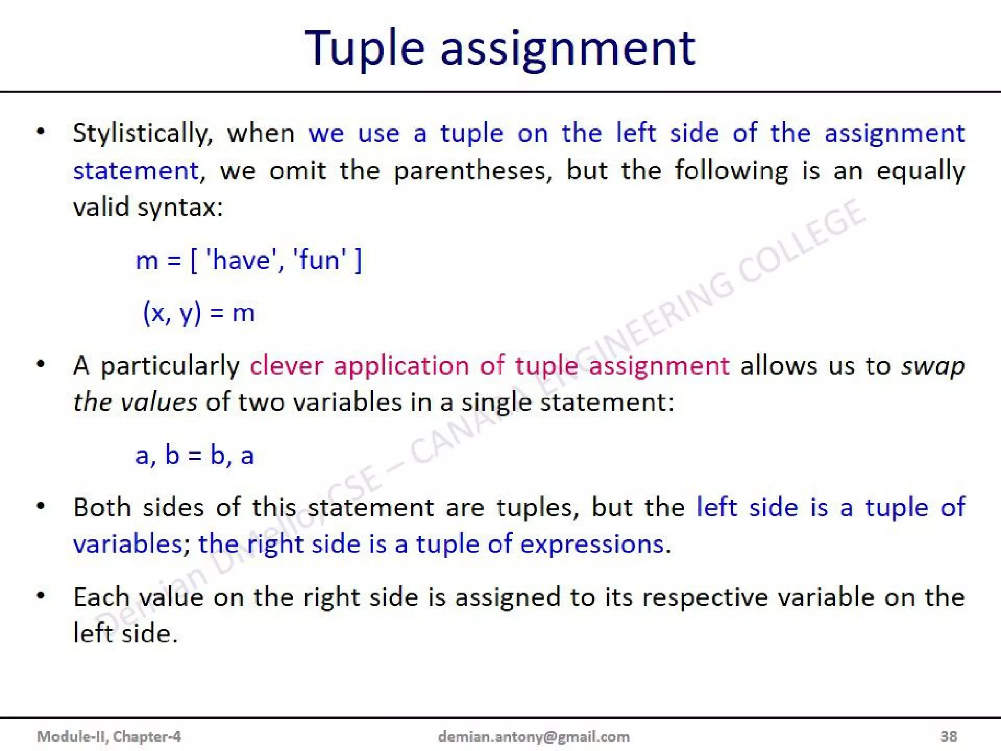 Python Programming ADP VTU CSE 18CS55 Module 2 Chapter 4 | PPT Python Programming ADP VTU CSE 18CS55 Module 2 Chapter 4 | PPT