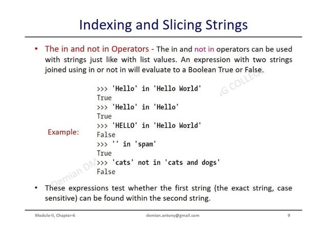 Python Programming ADP VTU CSE 18CS55 Module 2 Chapter 6 | PPT Python Programming ADP VTU CSE 18CS55 Module 2 Chapter 6 | PPT