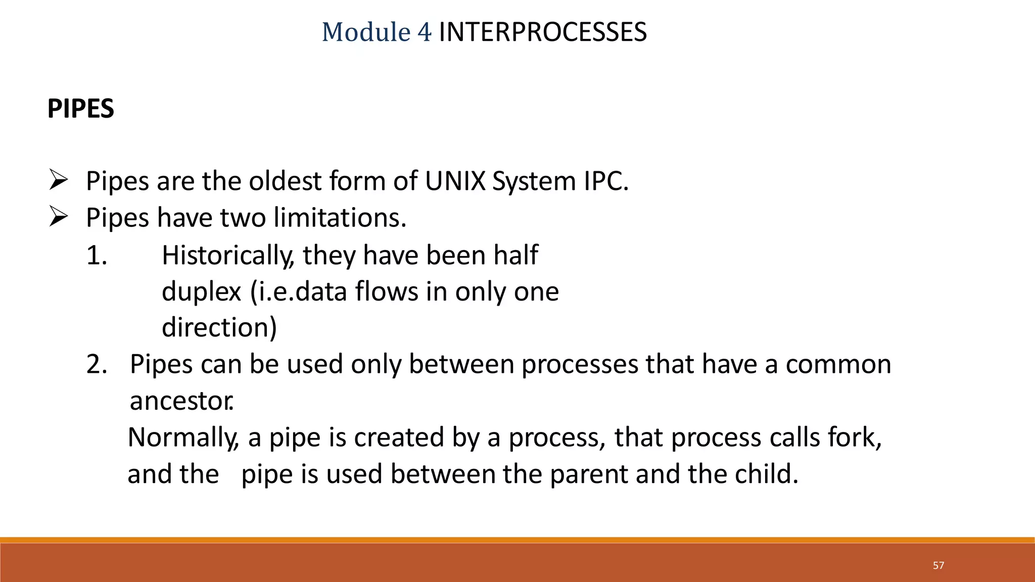 18CS56-UP-Module 4 - IPC.pptx | Operating Systems | Computer Software and Applications