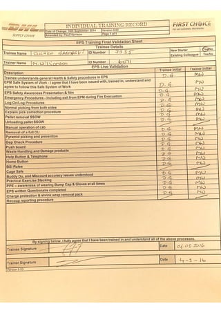 EPS Personal Training Certification 1 (low) | PDF | Free Download