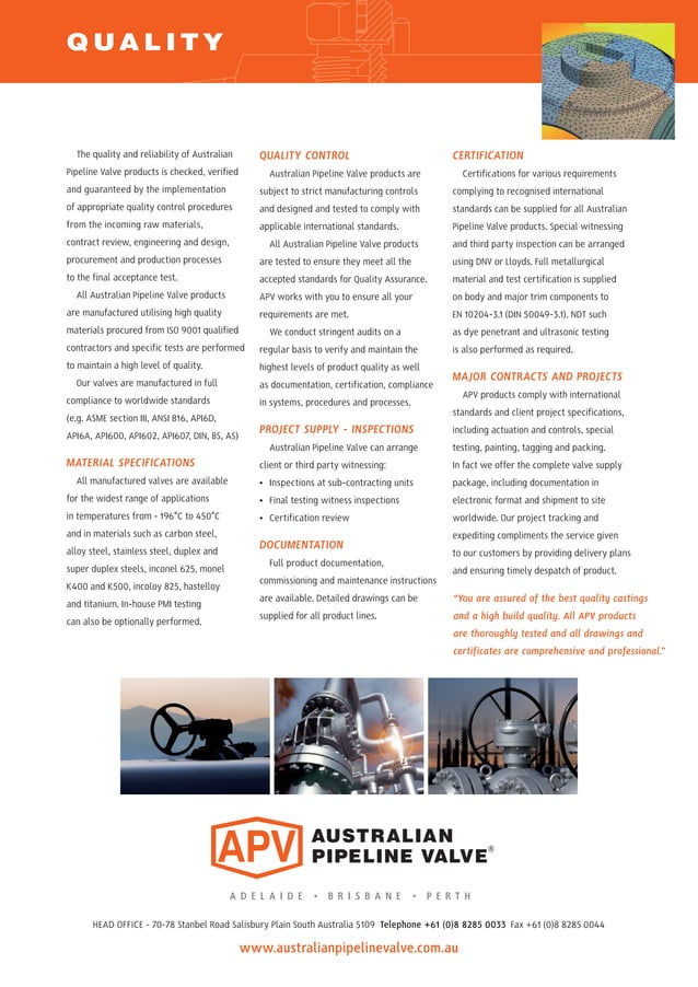 APV Corporate Profile Brochure | PDF