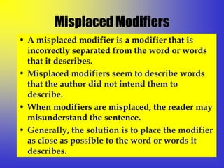 18dangling modifiers | PPT