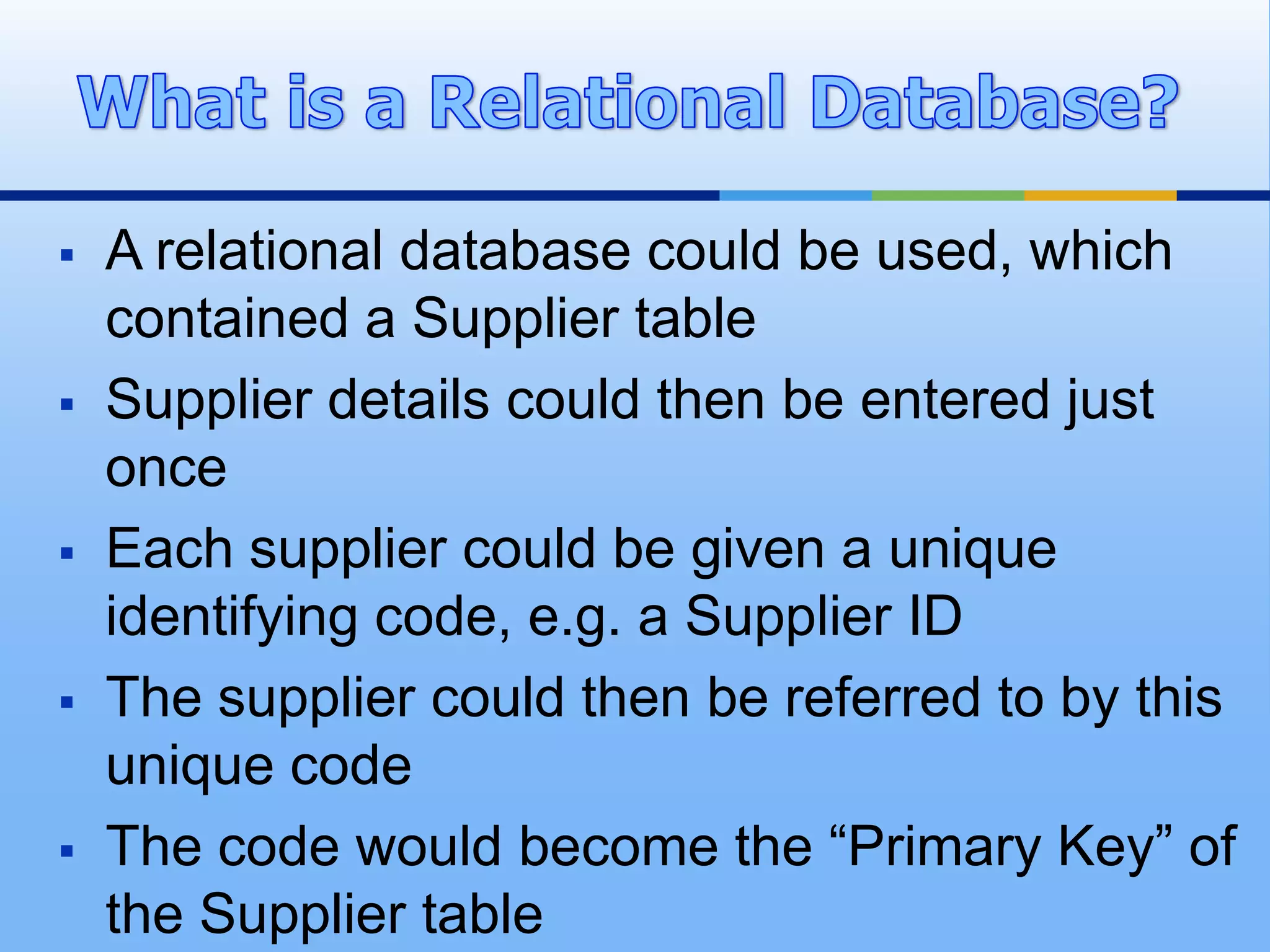 18 database features | PPTX