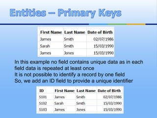 18 database features | PPTX