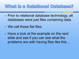 18 database features | PPTX