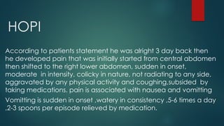 Acute appendicitis case presentation by AQ | PPTX