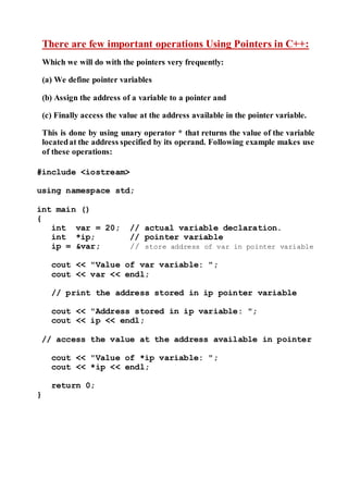 18 dec pointers and scope resolution operator | DOCX
