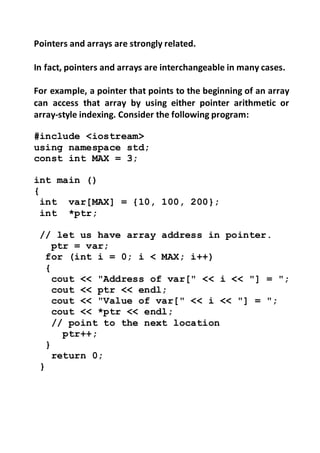 18 dec pointers and scope resolution operator | DOCX