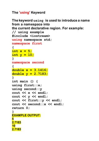 18 dec pointers and scope resolution operator | DOCX