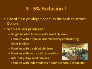 Inclusion of less privileged communities as sanitation benefeciaries in ...