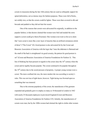 Thesis - A Modern Construction of a Corset | PDF