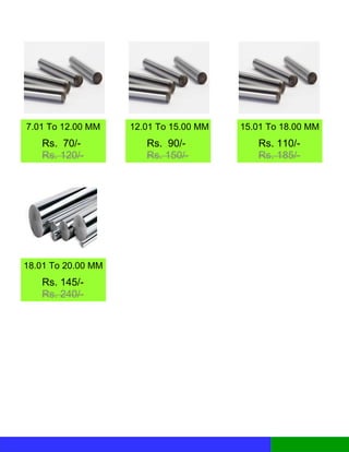 Measuring Pin Price List | PDF
