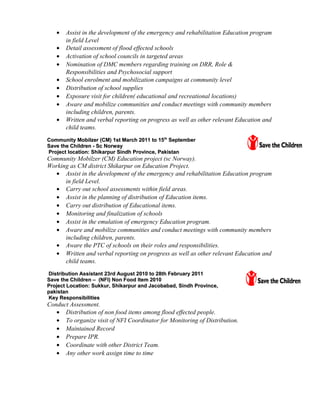 Azam Cv | DOC | Daycare and Pre-School | Parenting