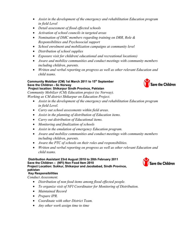 Azam Cv | DOC | Daycare and Pre-School | Parenting