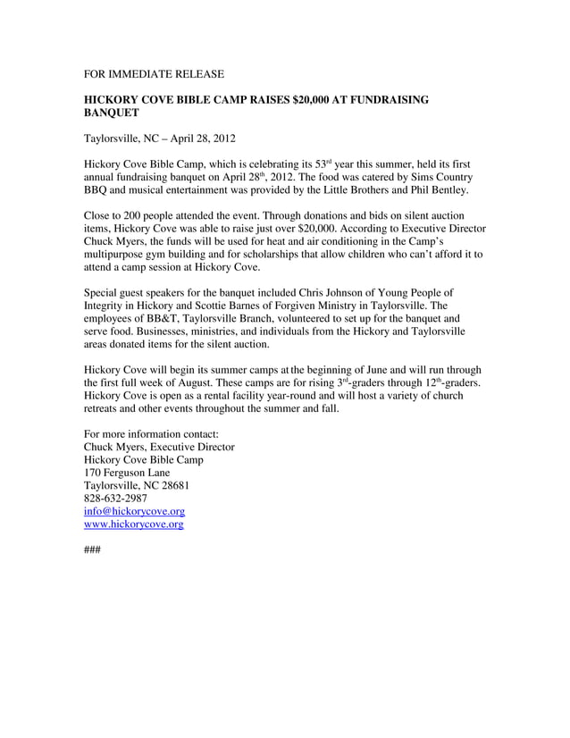 Press Release Published in Newspaper - Josh N | PDF