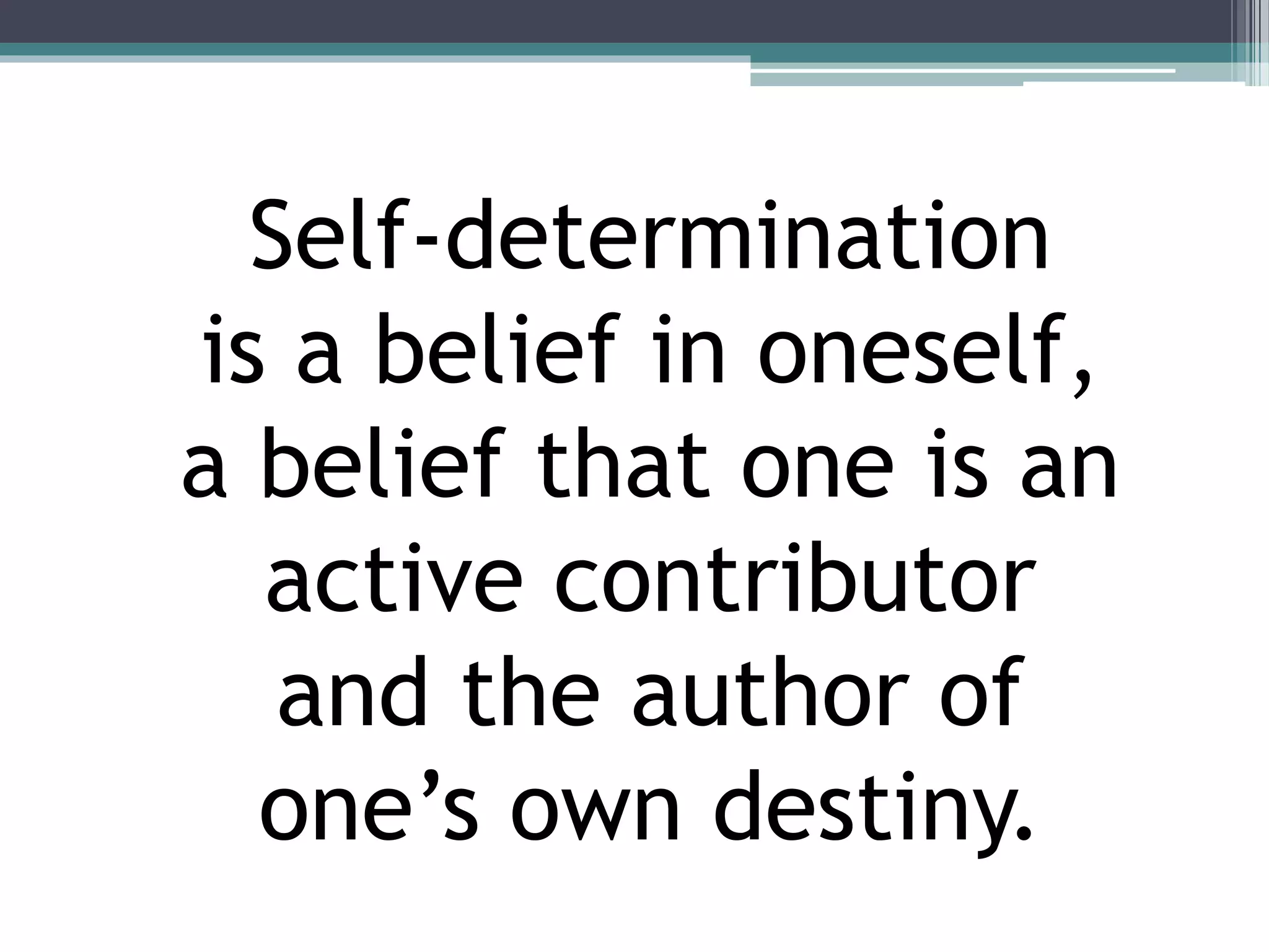 Self-Determination | PPT