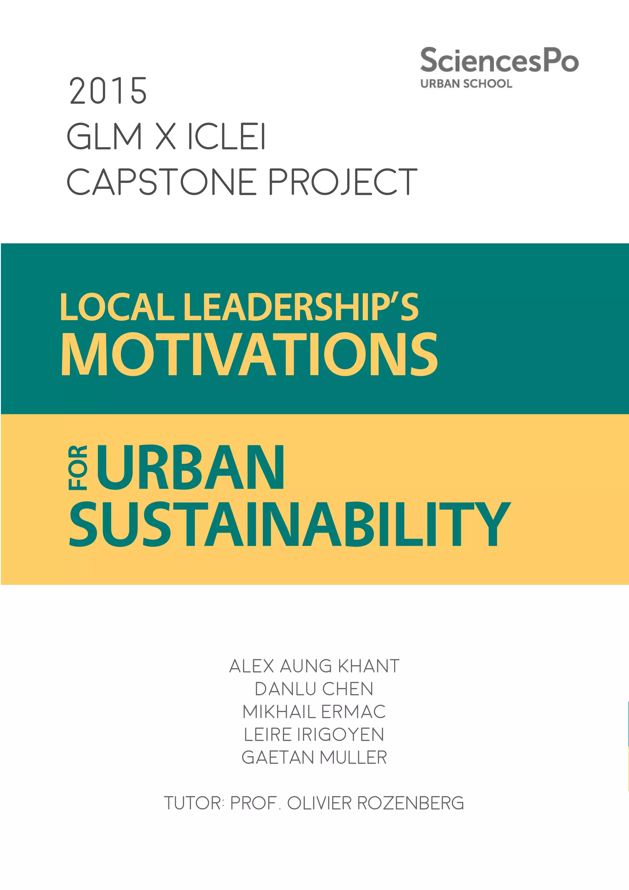 ICLEI Capstone-Final-Report | PDF