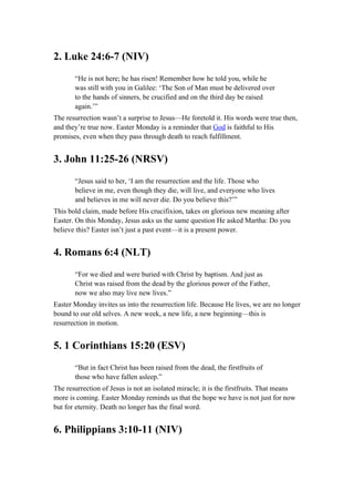 18 Easter Monday Bible Verses:You Should Know.docx