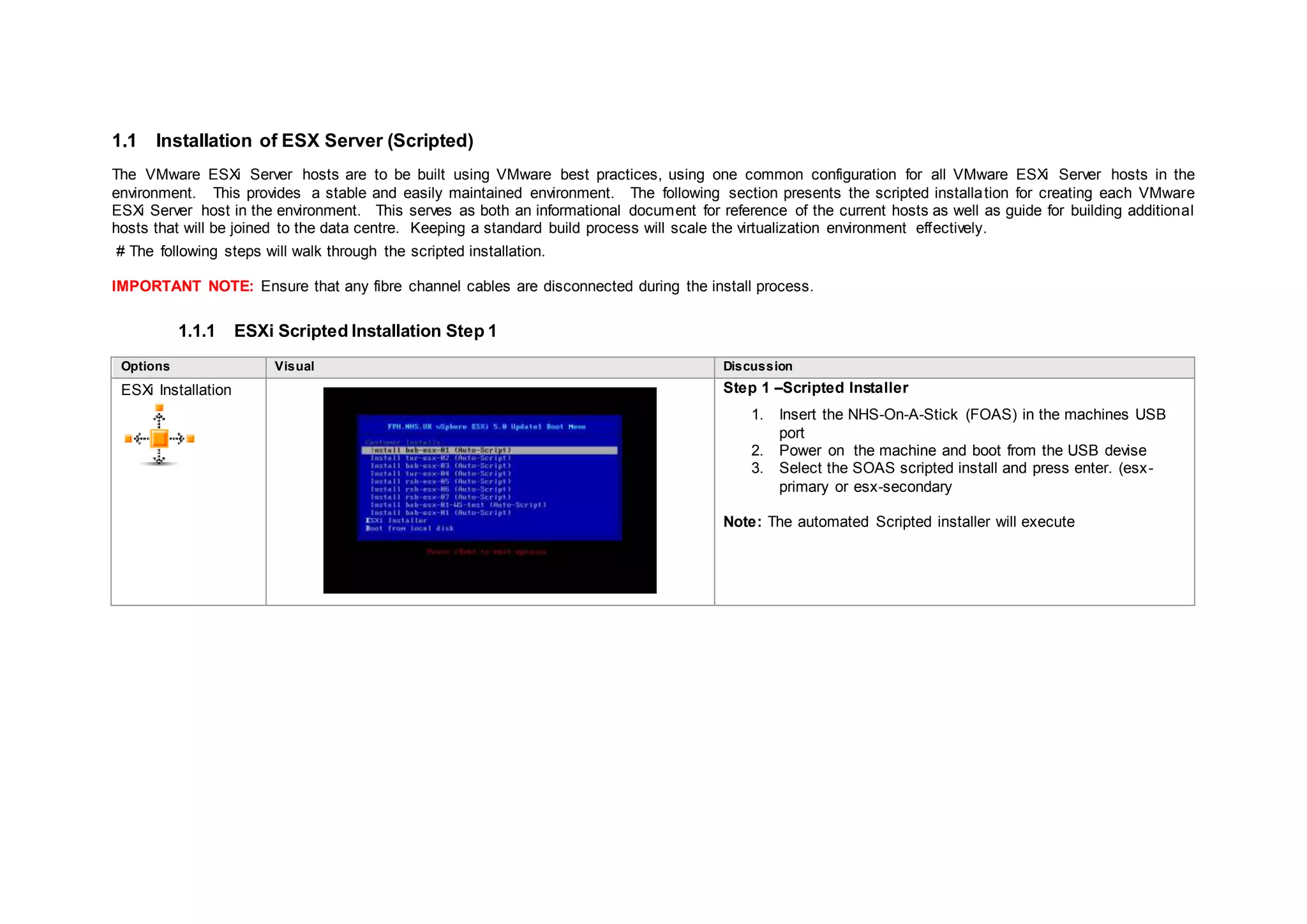 Installation of ESX Server | DOCX