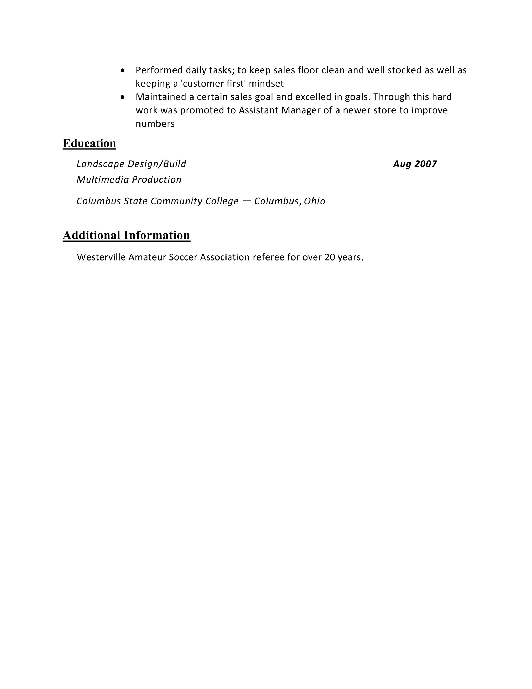 Christopher Hanly Resume | PDF