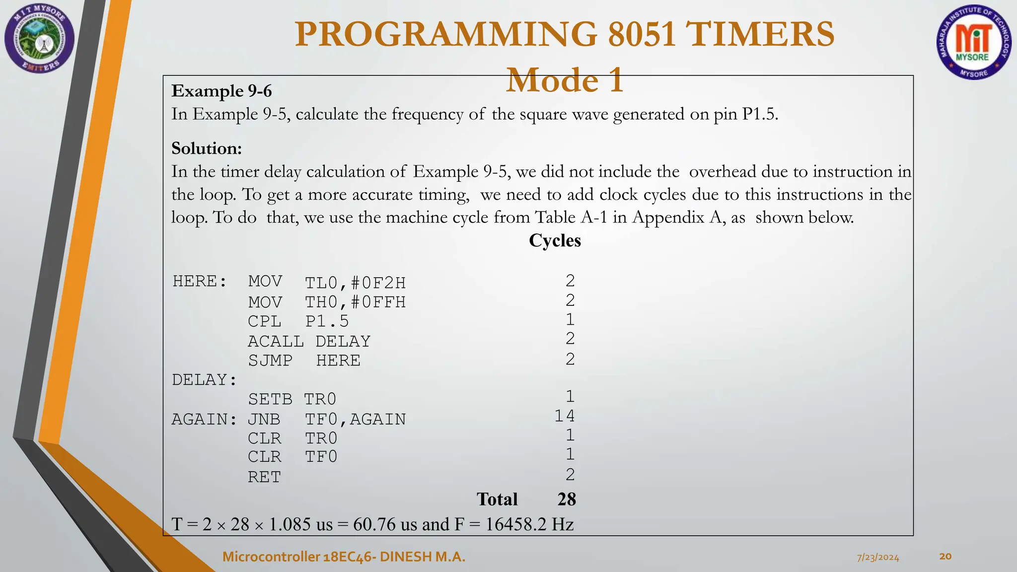 MICROCONTROLLER_ VTU_8051 TIMERS AND SERIAL PORTSModule3.pptx