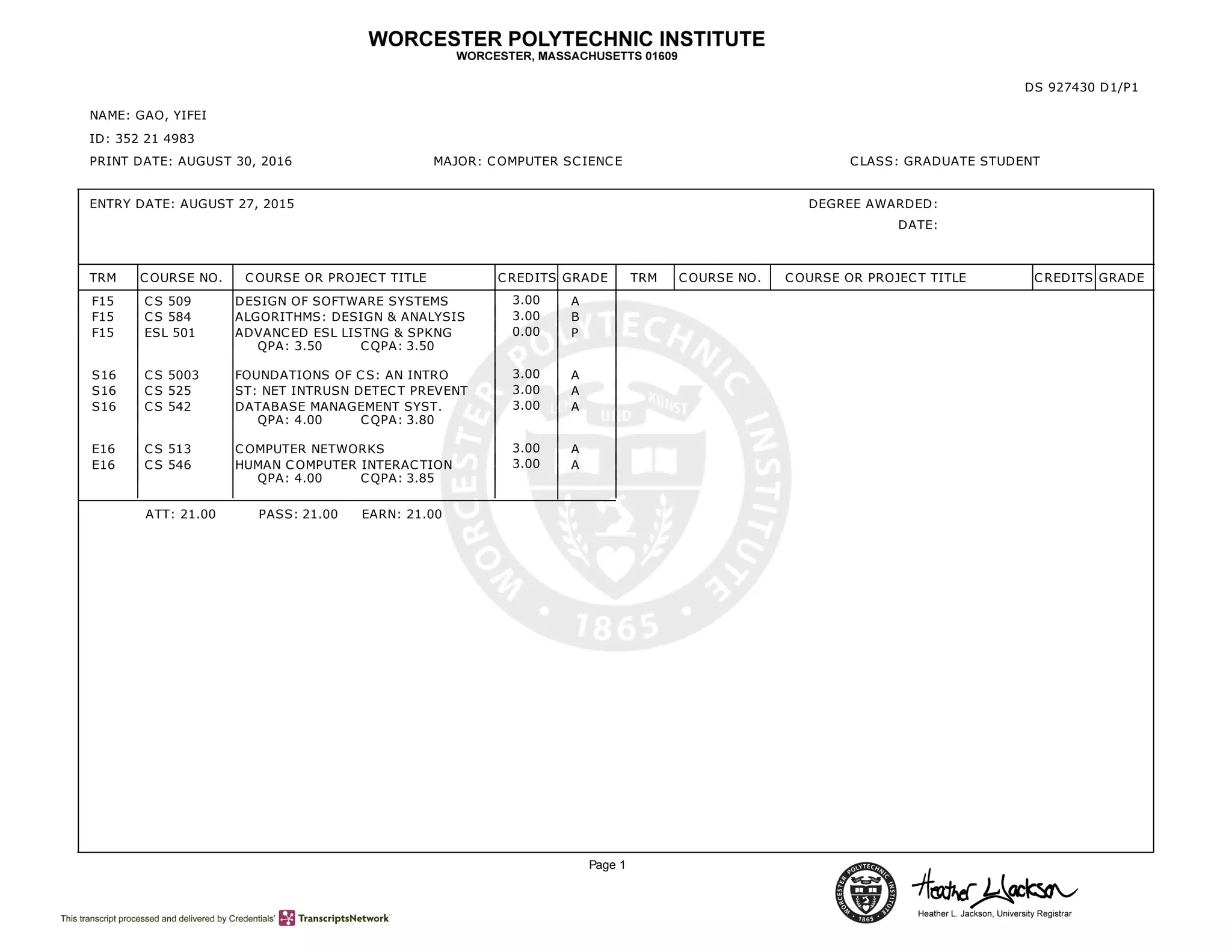Yifei_Gao_Transcript | PPT