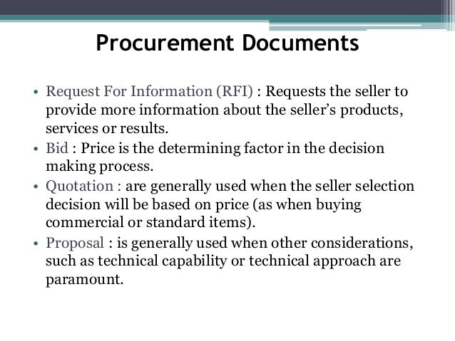 Project Procurment Management