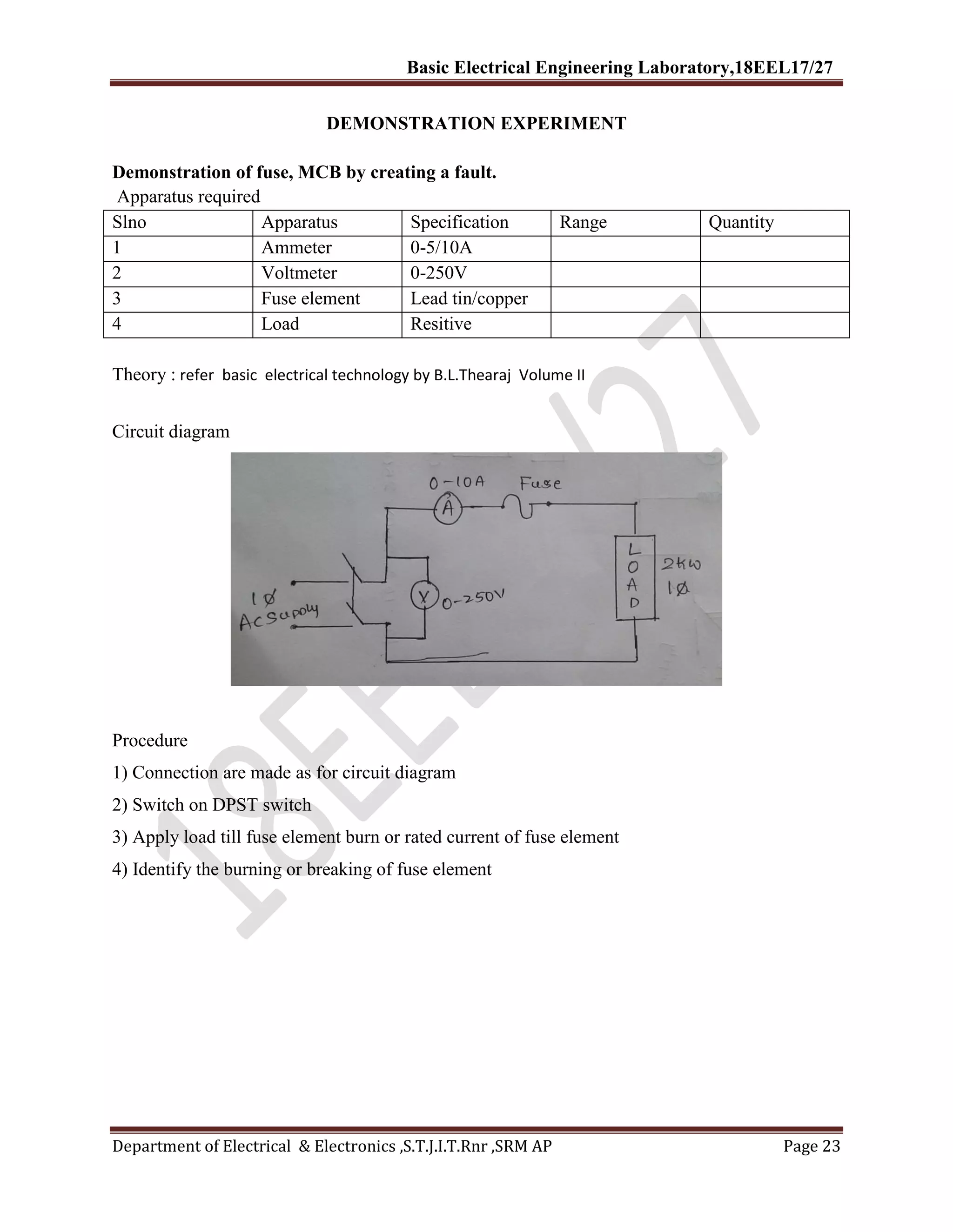 basic electrical manual 18 scheme | PDF