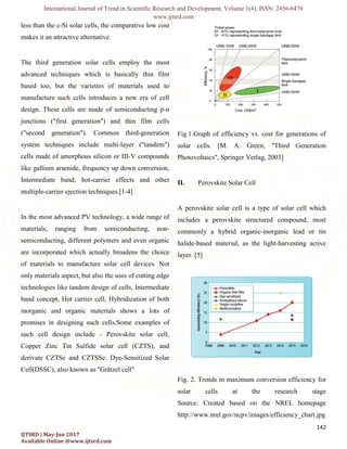 Emerging Next Generation Solar Cells: Route to High Efficiency and Low ...