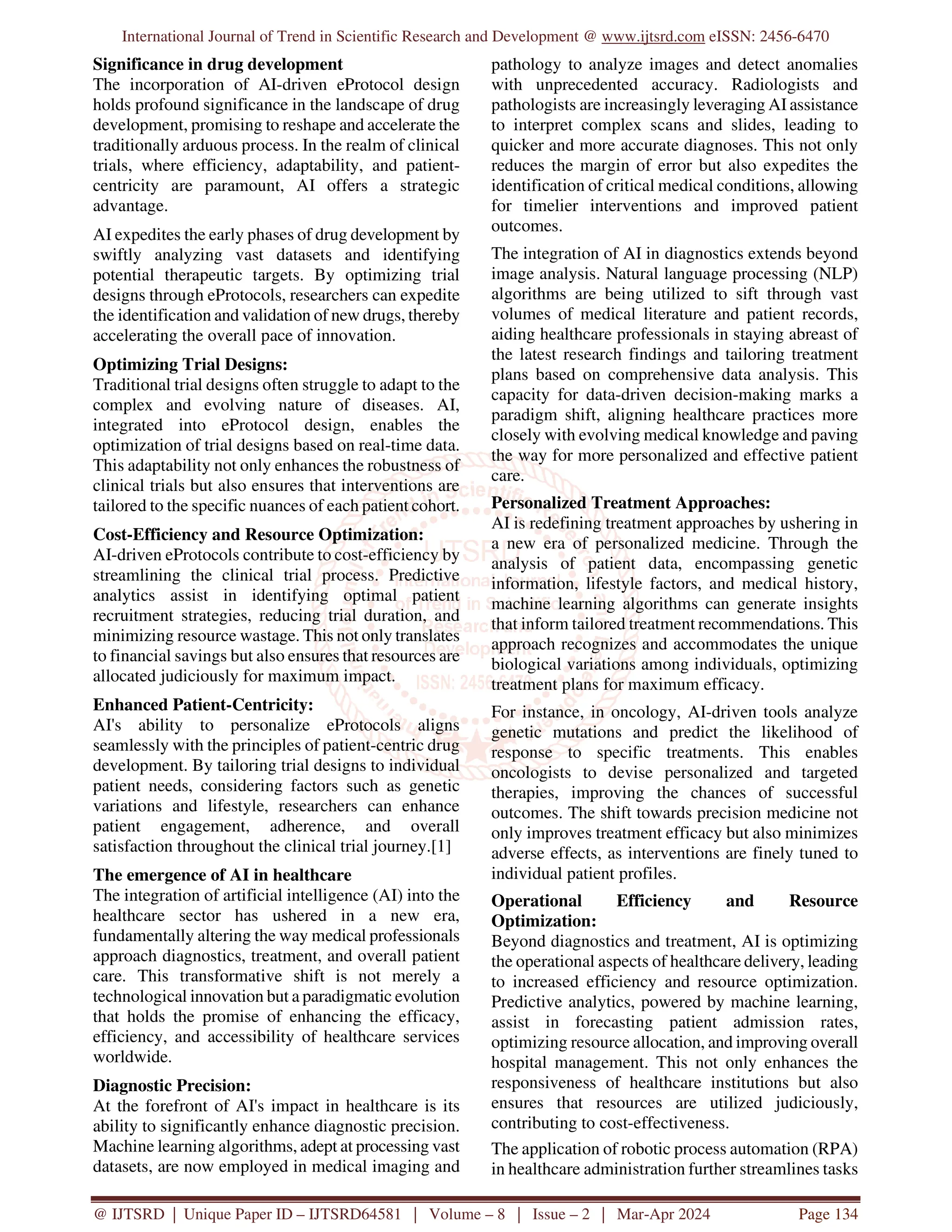 Enhancing Clinical Trial Protocols with AI Driven eProtocol Design | PDF
