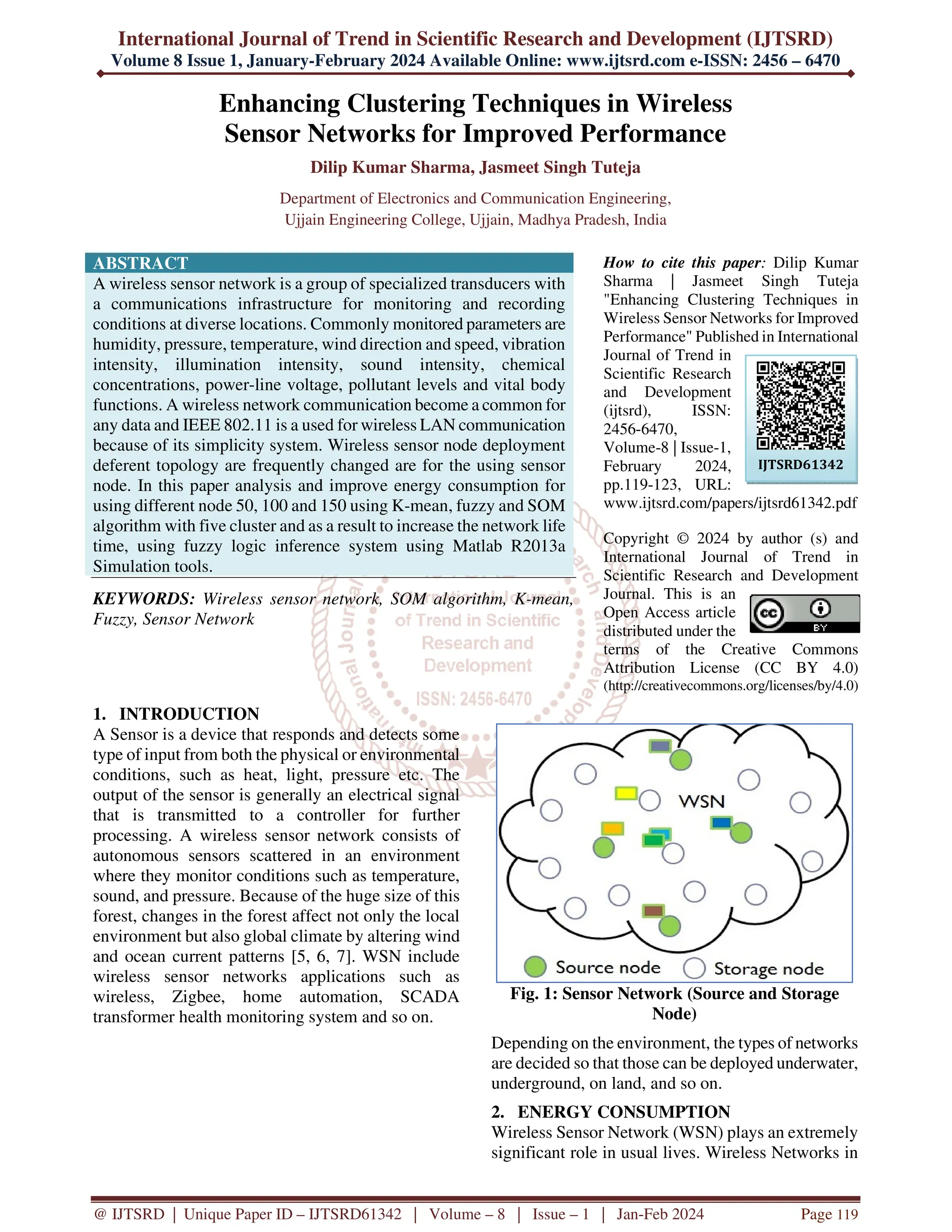 Enhancing Clustering Techniques In Wireless Sensor Networks For Improved Performance Pdf