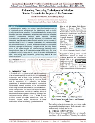 Enhancing Clustering Techniques in Wireless Sensor Networks for Improved Performance | PDF
