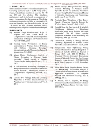 Enhancing Clustering Techniques in Wireless Sensor Networks for Improved Performance | PDF