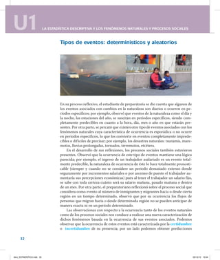 Estadistica en Fenomenos Naturales y procesos | PDF